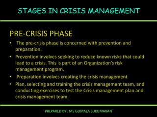 Crisis management in pr | PPTX