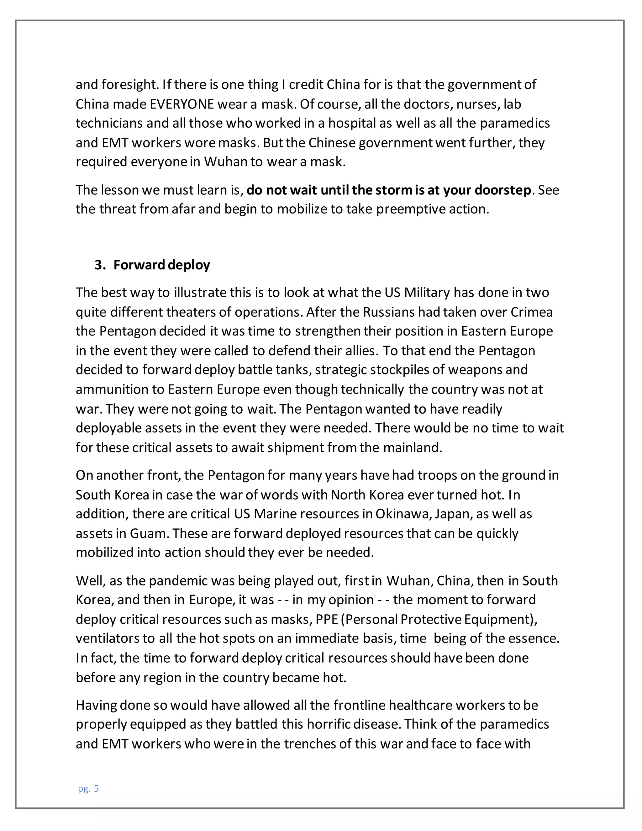 Crisis management lessons learned from the covid 19 pandemic | DOCX