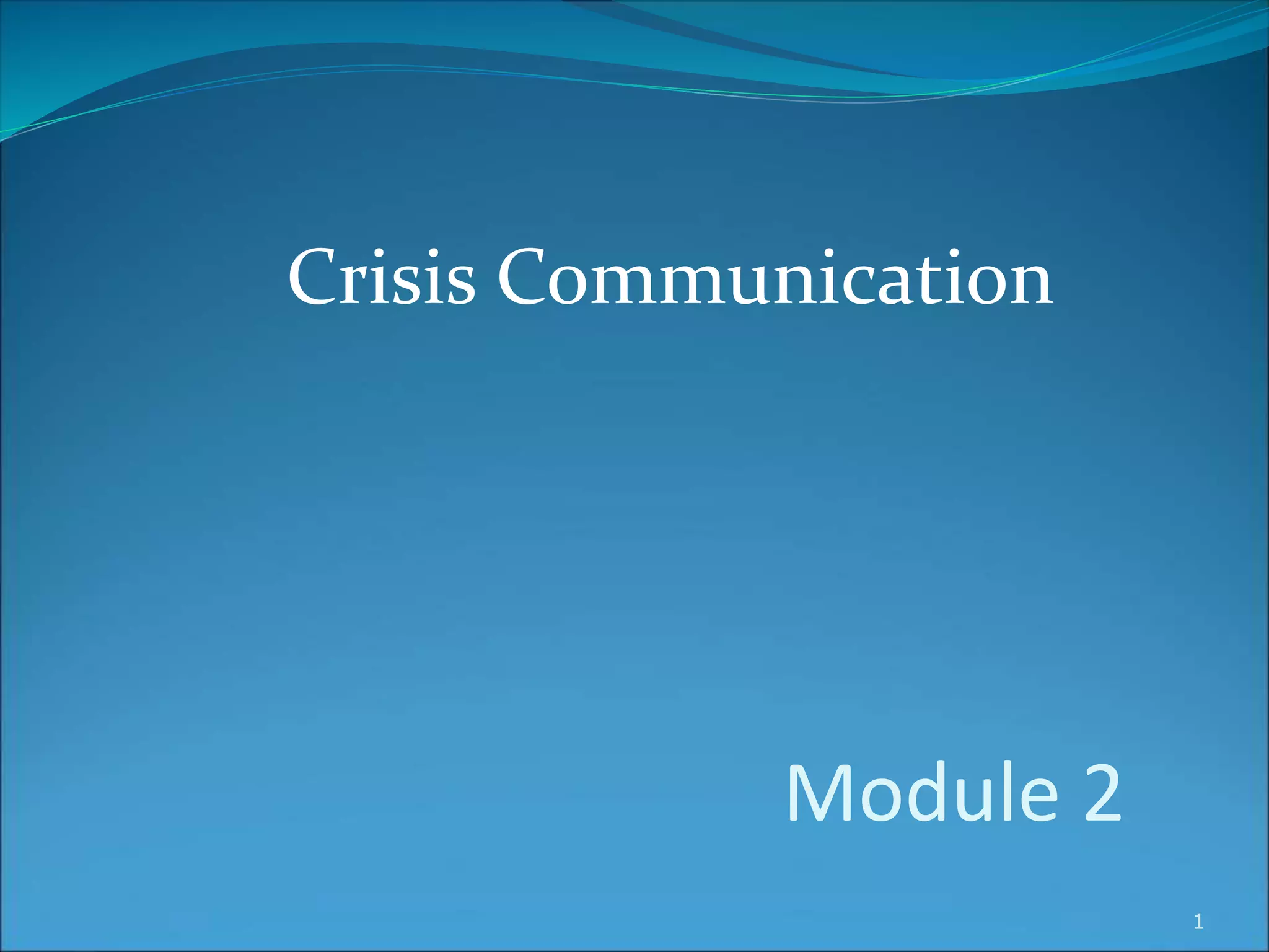 Crisis management | PPT