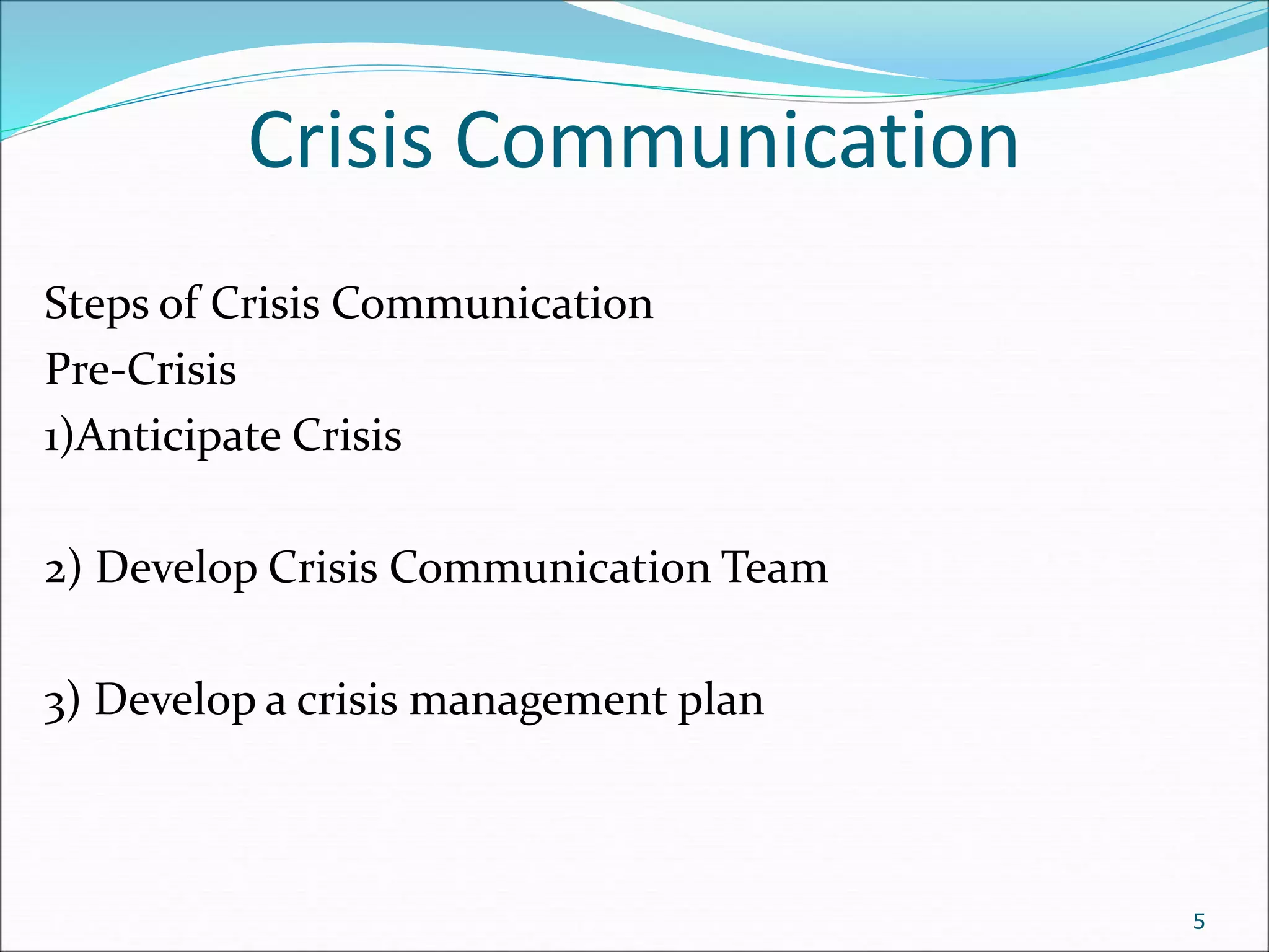 Crisis management | PPT
