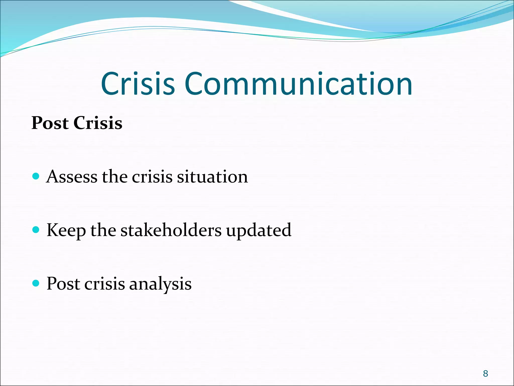 Crisis management | PPT