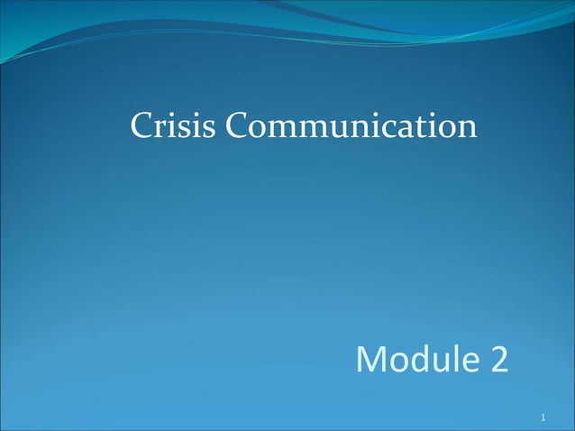 Crisis management | PPT