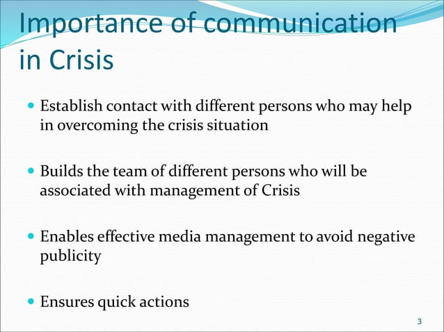 Crisis management | PPT