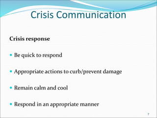 Crisis management | PPT