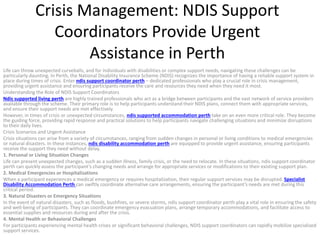 Crisis Management NDIS Support Coordinators Provide Urgent Assistance in Perth.pptx