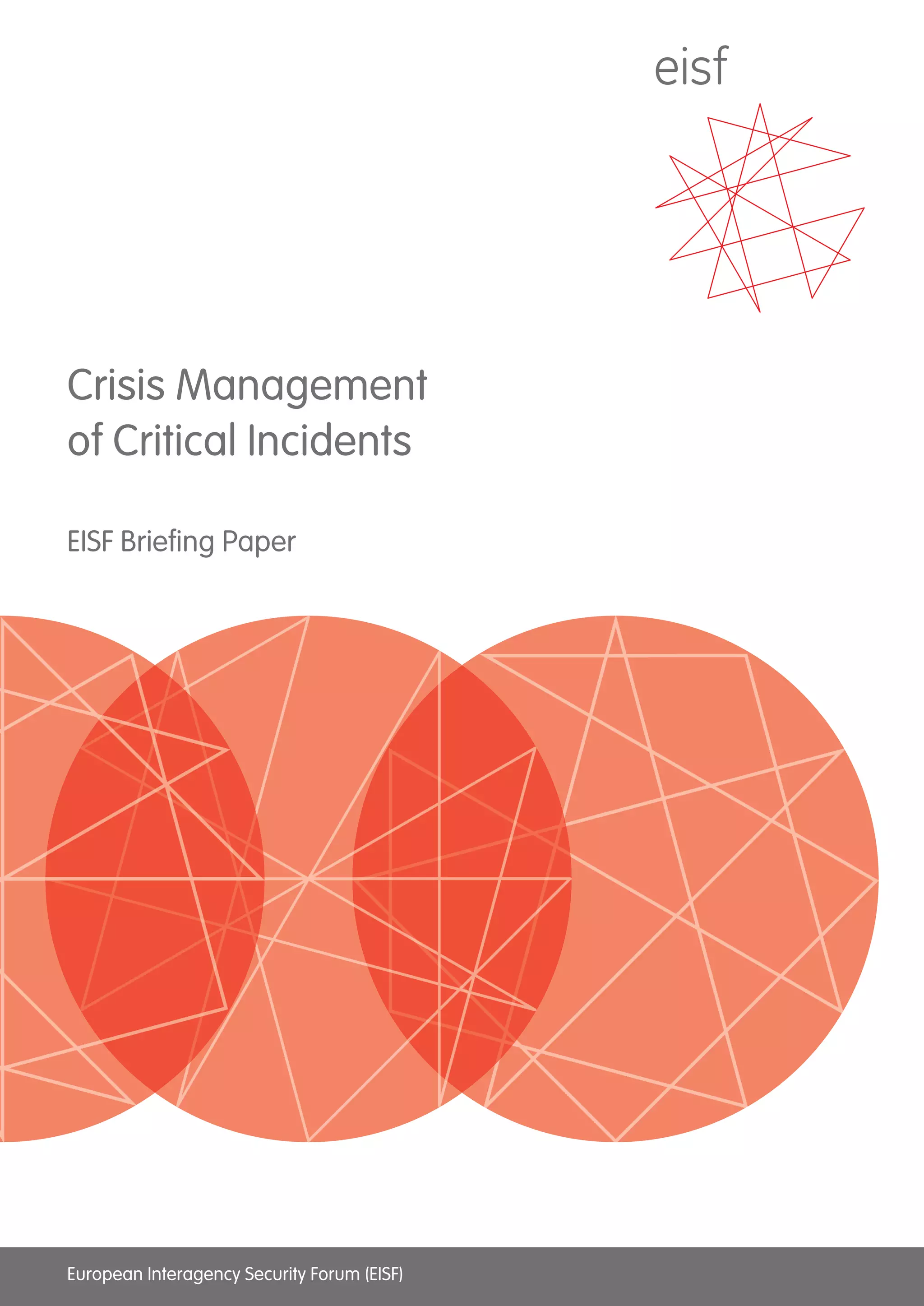 Crisis management of critical incidents | PDF