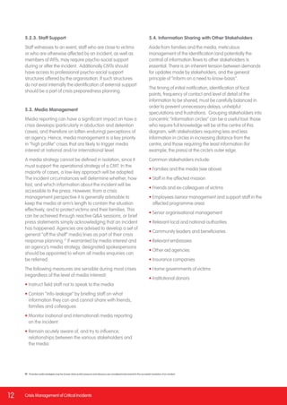 Crisis management of critical incidents | PDF