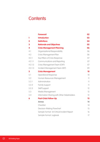 Crisis management of critical incidents | PDF