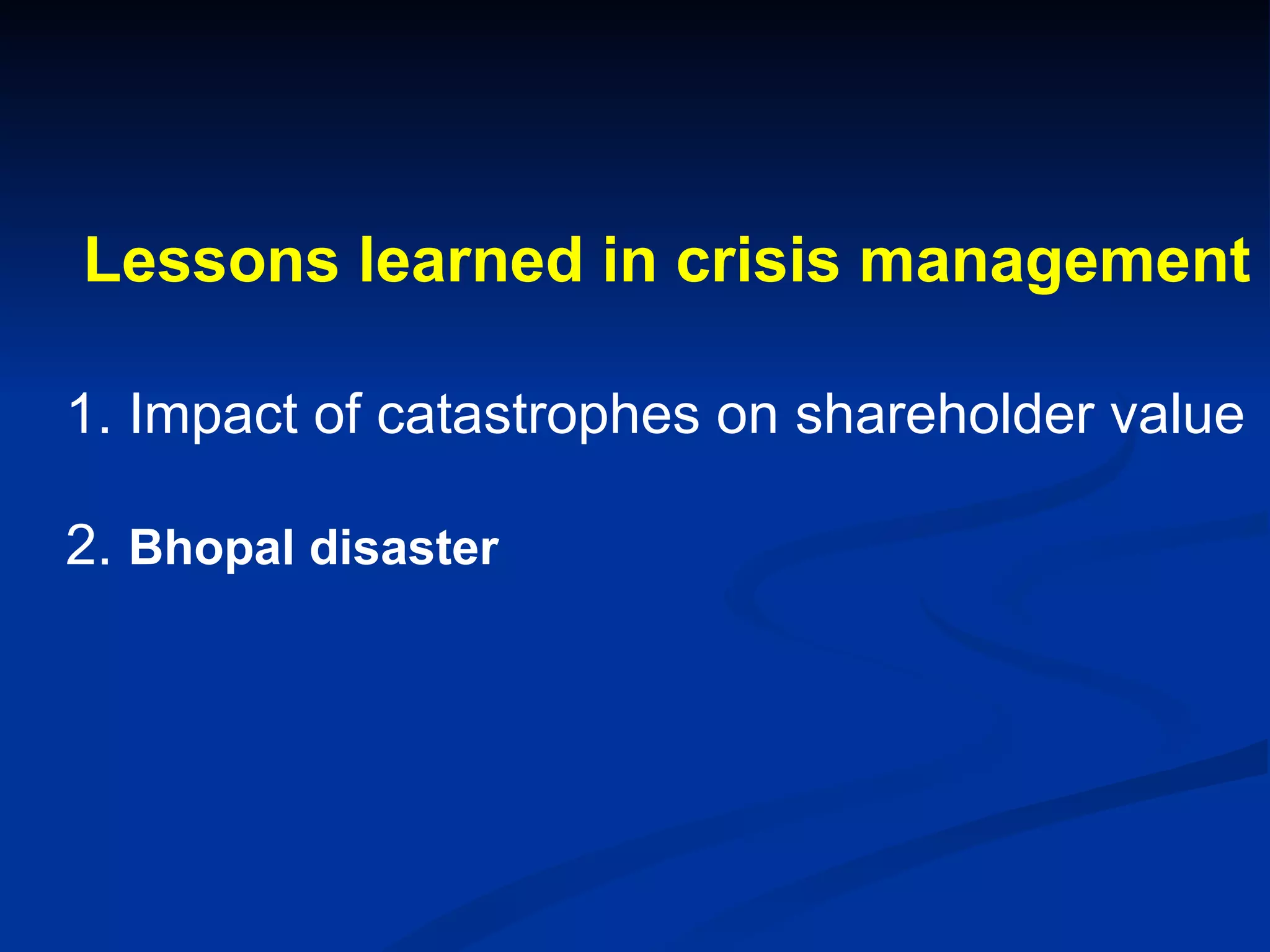 Crisis management presentation | PPT