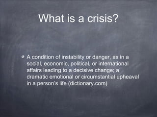 Crisis Management presentation | PPT