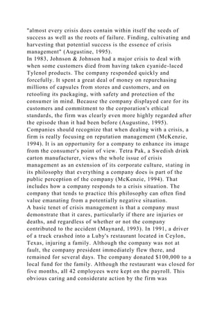 Crisis management prevention, diagnosis and interventionKash, T.docx