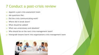 Crisis media relations presentation | PPTX