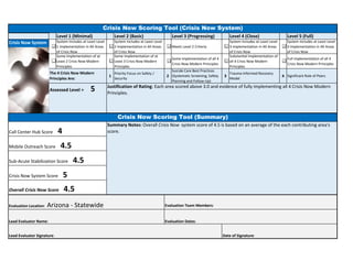 Crisis Now State Region Self-Assessment Programmatic Guide | PPT