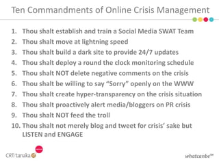 Crisis & online reputation management | PDF