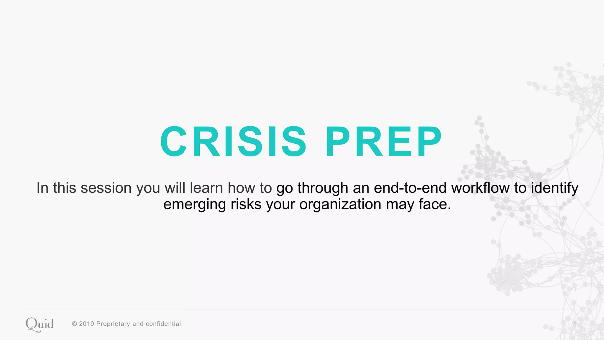 Crisis Prep Workflow | PPT