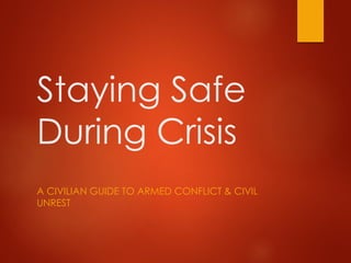 Crisis ppt safety guidelines for students stay safe | PDF