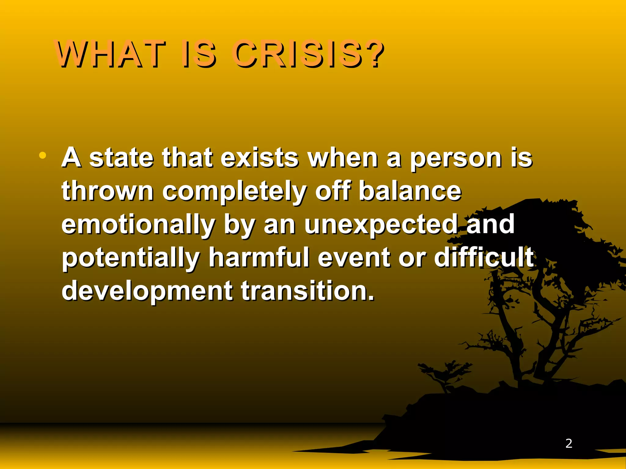 Crisis Theory | PPT