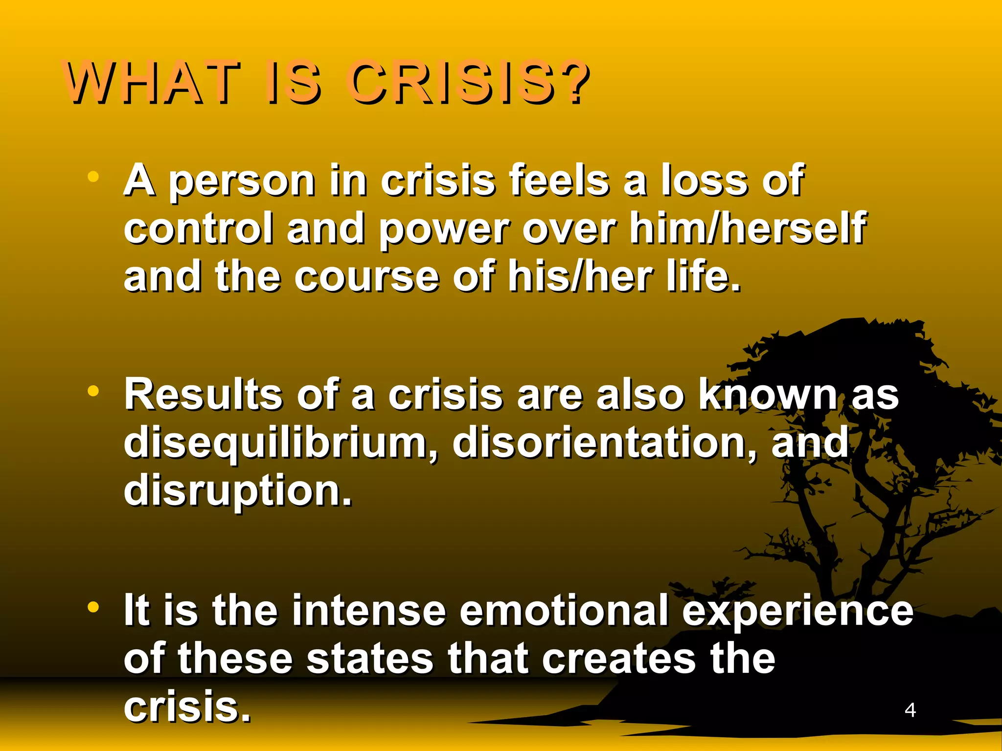Crisis Theory | PPT