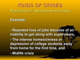 Crisis Theory | PPT