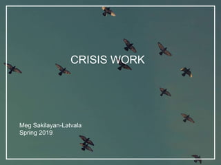 Crisis work orientation | PPTX | First Aid | Injuries