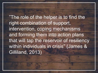 Crisis work orientation | PPTX | First Aid | Injuries