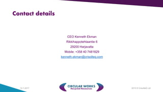 Kenneth Ekman, Crisolteq | PPTX