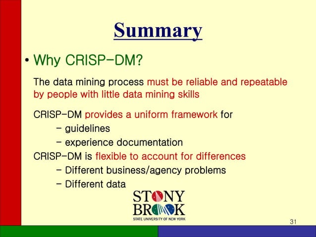 crisp DM methodology is a good proven tech in data mining | PPT