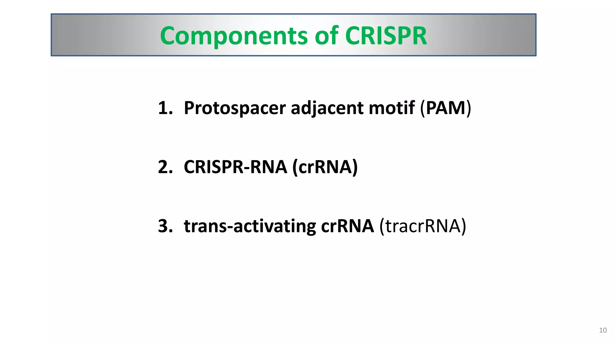 Crisper Cas system | PPTX