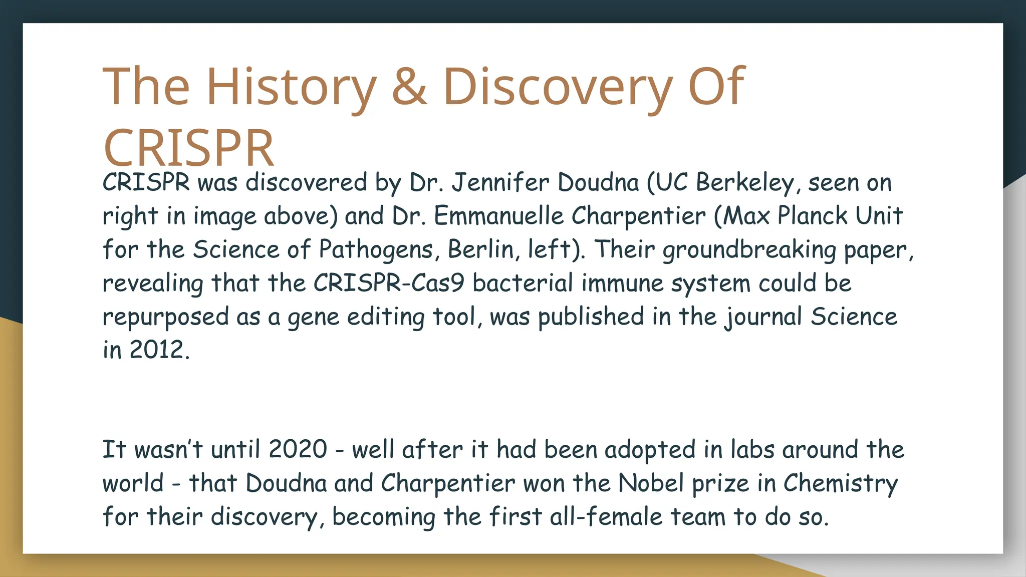 CRISPER technology..it's mechanism and uses in diagnostics and ...