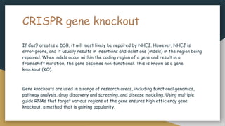 CRISPER technology..it's mechanism and uses in diagnostics and ...