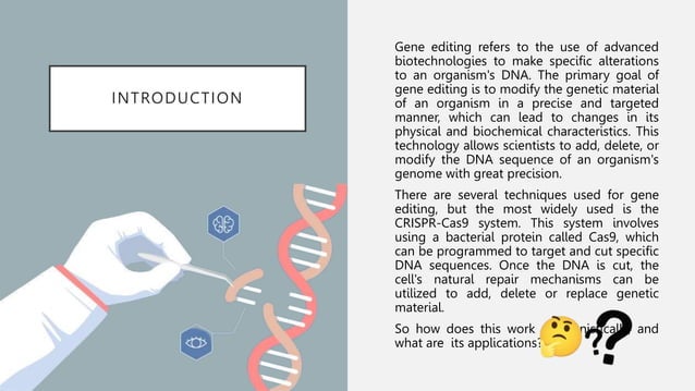 genome editing technique CRISPR-Cas9 - Copy.pptx | Biotech and ...
