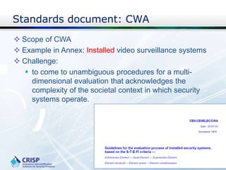 CRISP project: overview of findings and lessons learned. | PPT