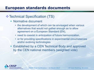 Standardisation and certification basics | PPTX