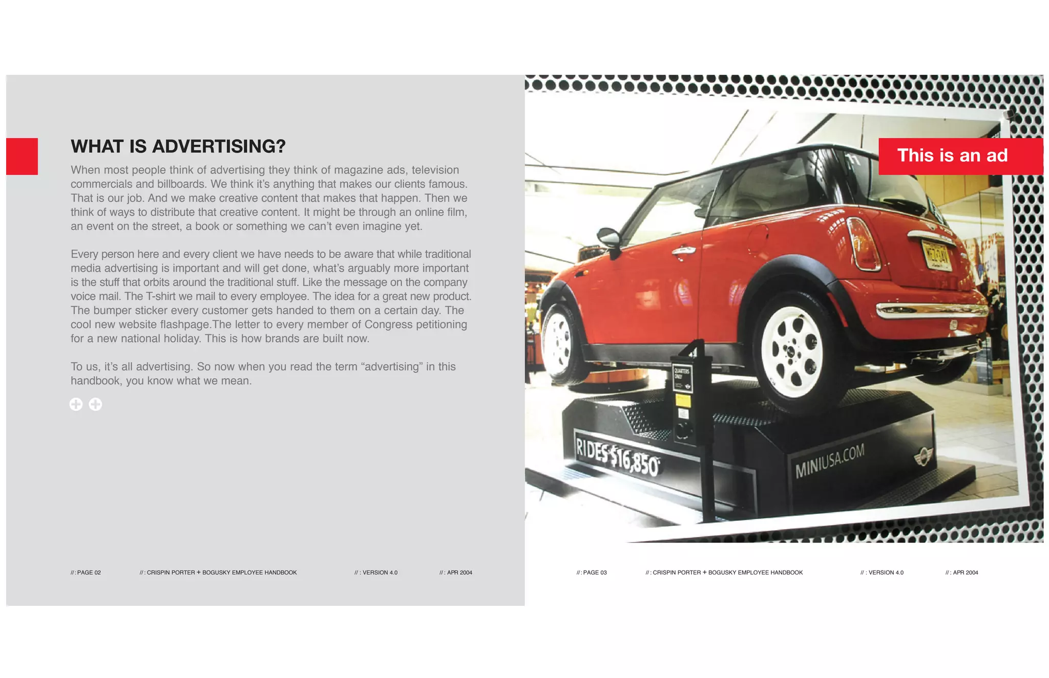 Crispin Porter Bogusky Employee Handbook | PDF