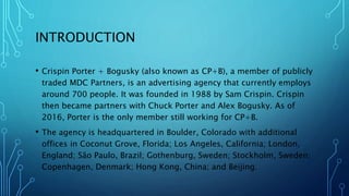 Crispin porter + bogusky | PPT