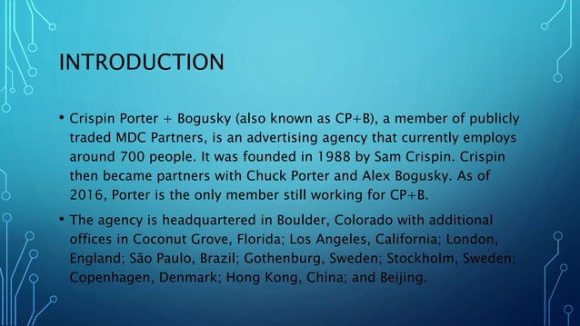 Crispin porter + bogusky | PPT