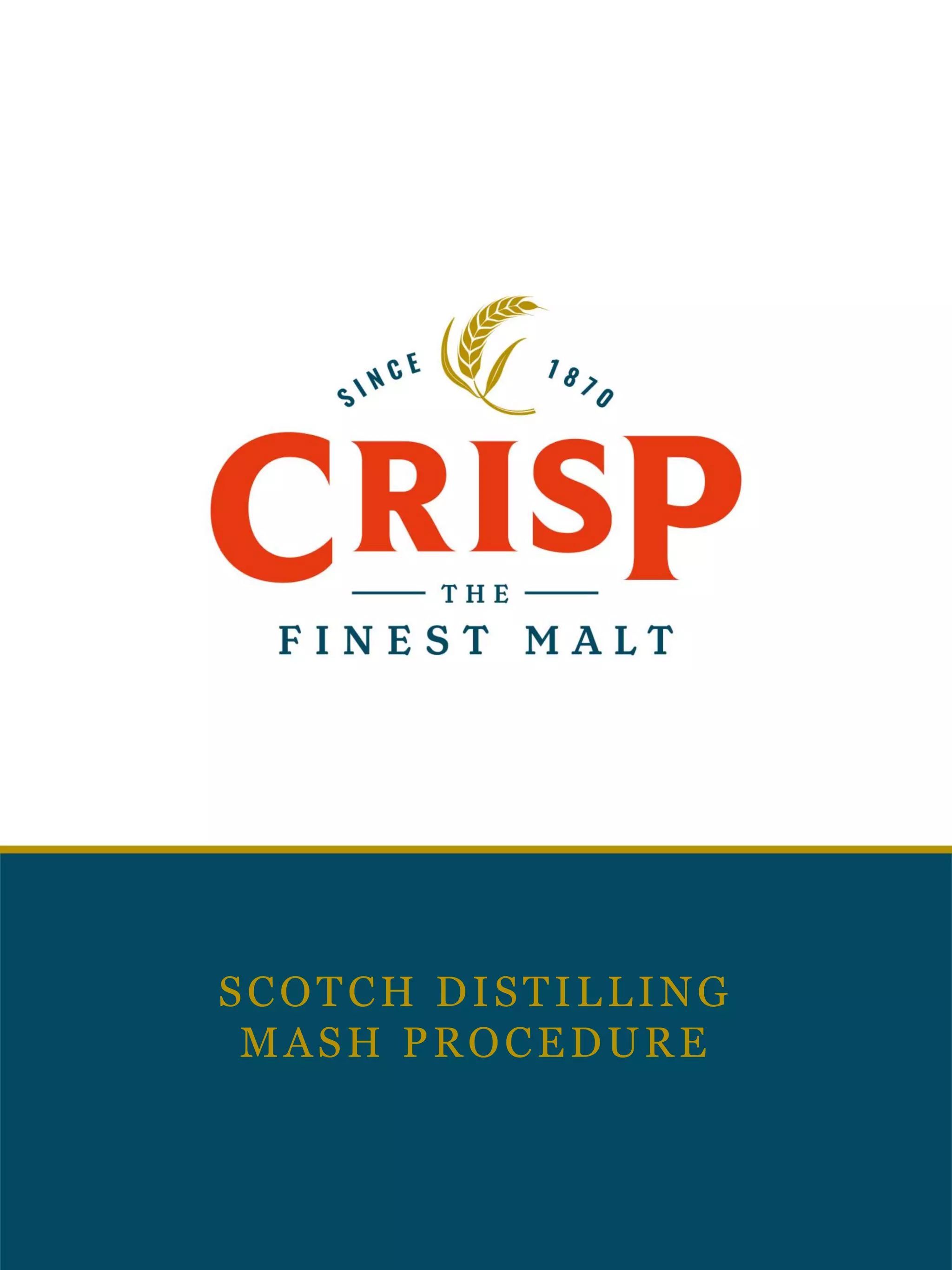 Crisp Malt Scotch Distilling Mash Protocol | PDF