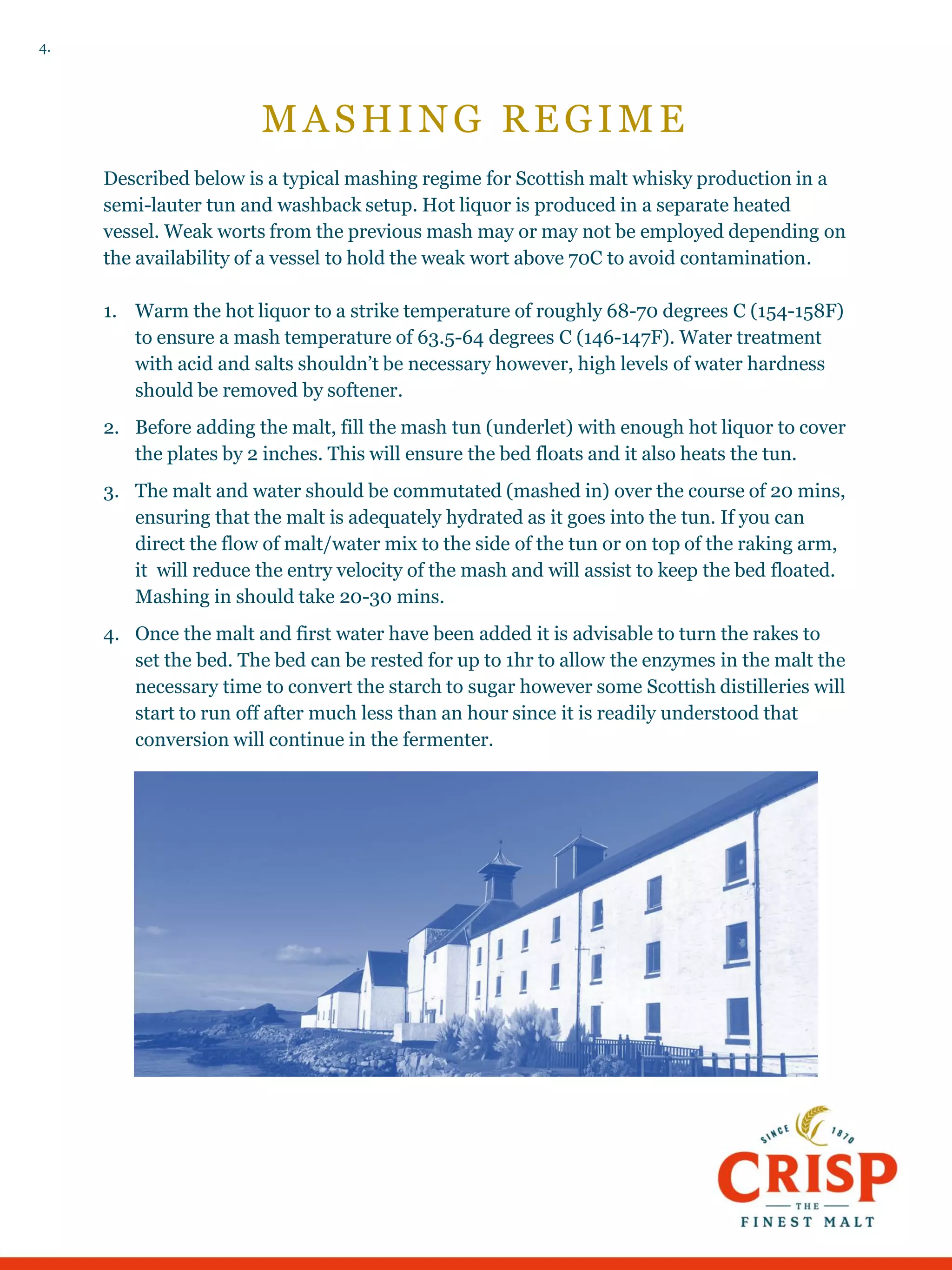 Crisp Malt Scotch Distilling Mash Protocol | PDF