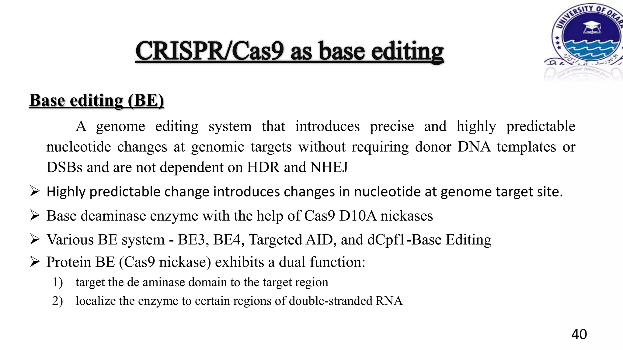 Genome Editing Techniques by Kainat Ramzan | PPTX