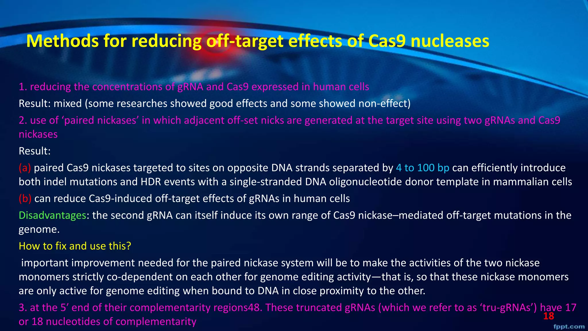 CRISPR-Cas systems and applications | PPTX