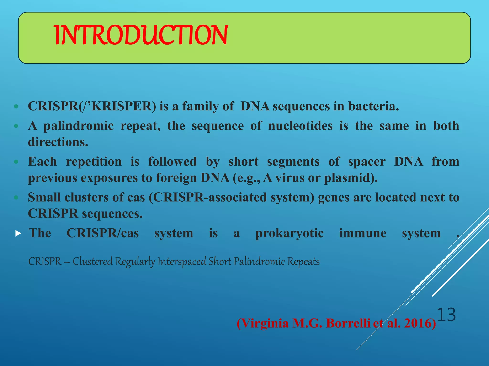 CRISPR – a novel tool for genome editing | PPTX