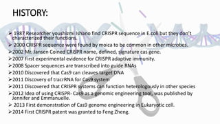 CRISPR A Genome Editing Tool | PPTX