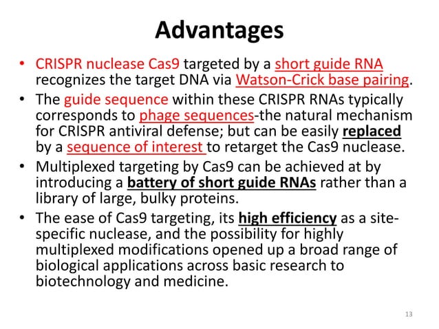 Crispr cas9 and applications of the technology | PPT