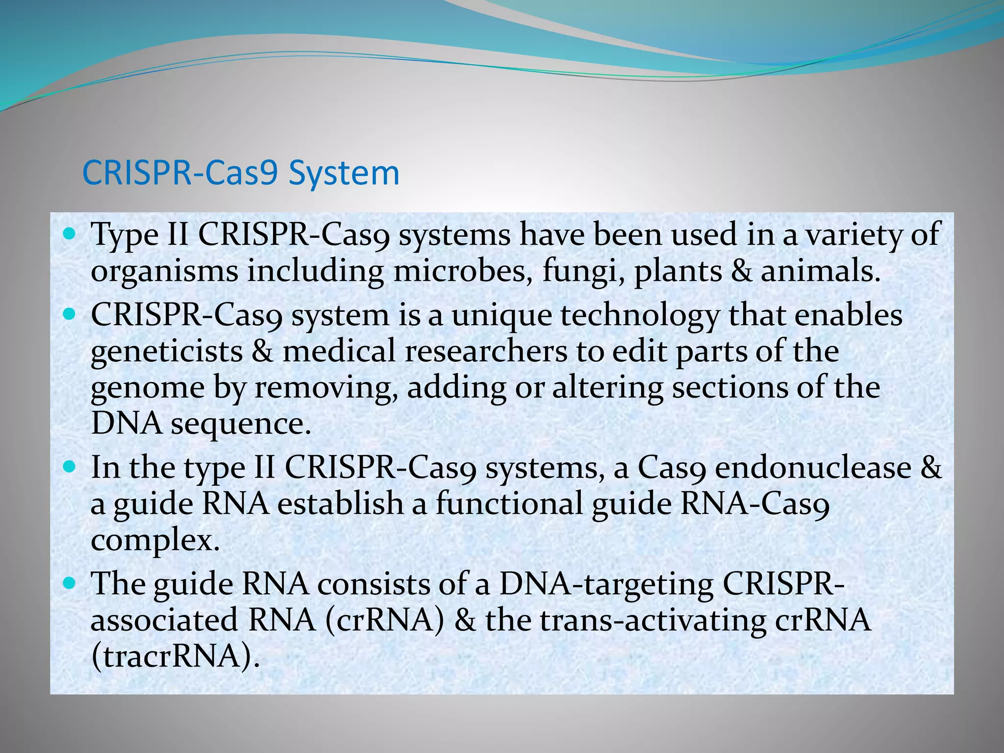 Crispr cas system | PPTX