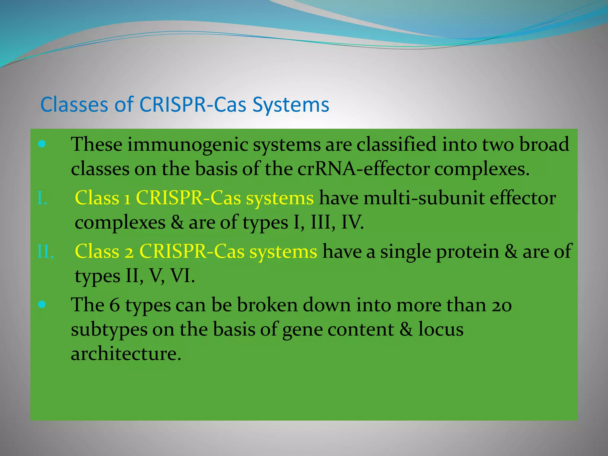 Crispr cas system | PPTX