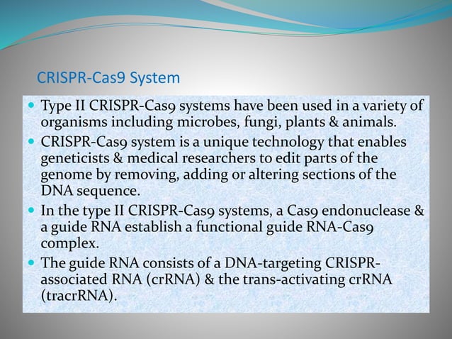 Crispr cas system | PPTX | Programming Languages | Computing