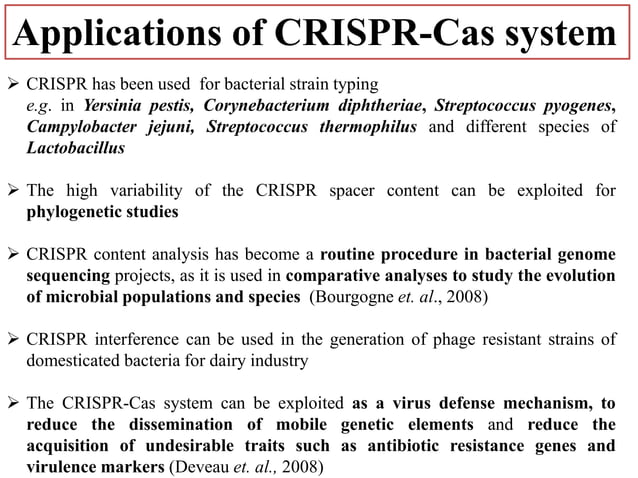 CRISPR cas system | PPTX | Genetics | Science