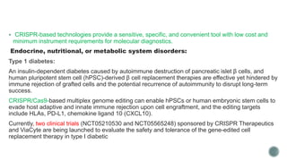 CRISPR AND ITS APPLICATION in modern era | PPTX