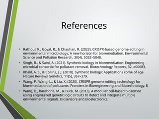 CRISPR and Synthetic biology in bioremediation.pptx
