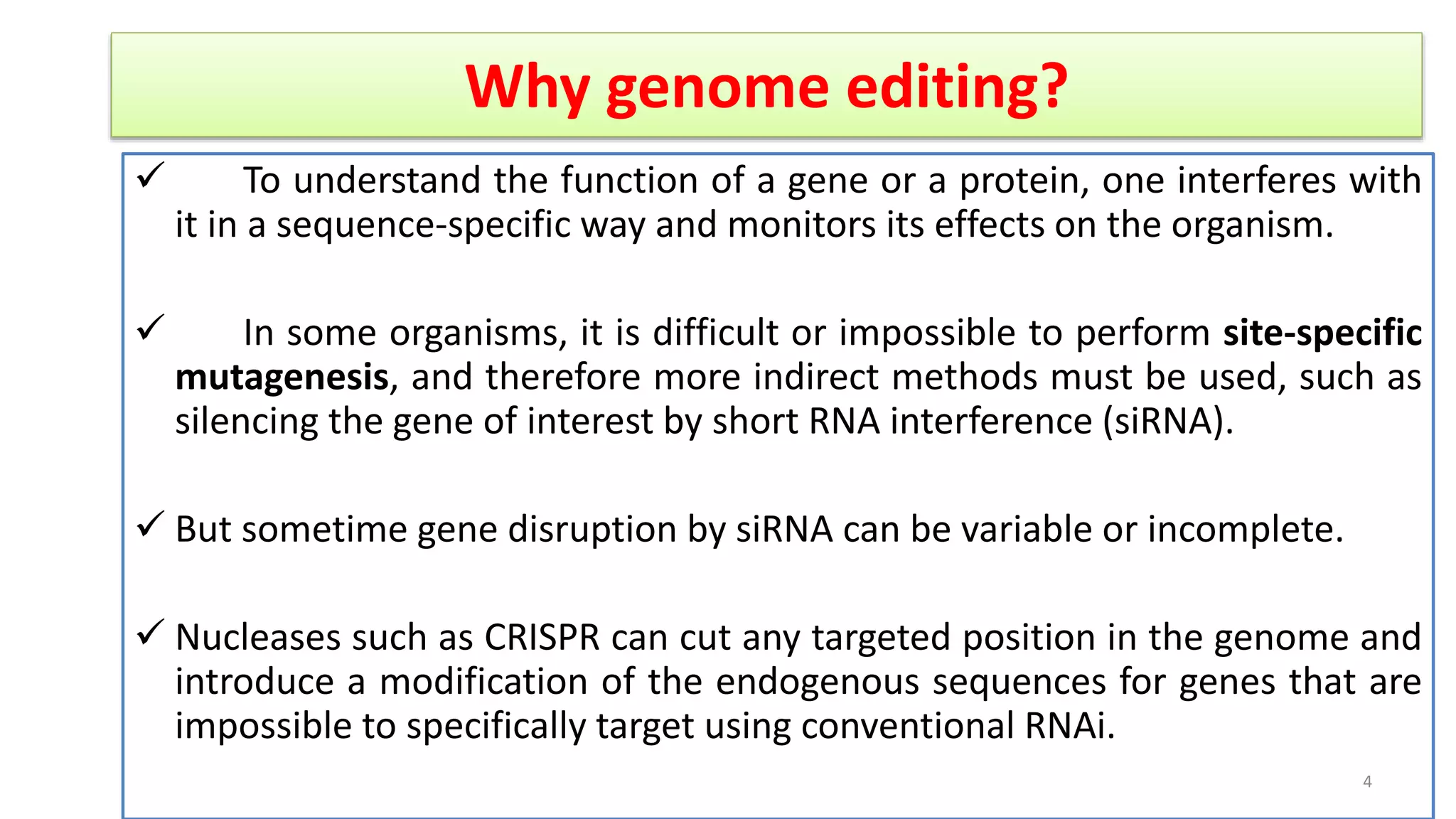 Crispr cas: A new tool of genome editing | PPT